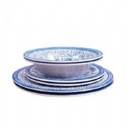 bead edge melamine dinner set